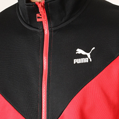 Puma - Veste De Sport Zippée Iconic MCS 595299 Noir Rouge Blanc ...