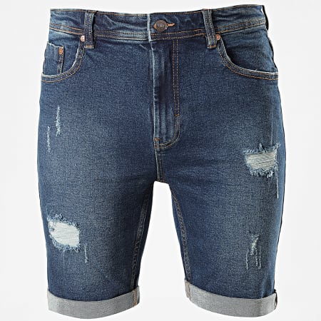 Classic Series - Short Jean Destroy Mr Orange Bleu Denim ...