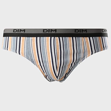 Dim - Lot De 3 Slips Coton Stretch D6638 Gris Bleu ...