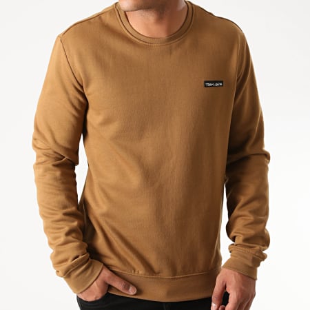 Teddy Smith - Sweat Crewneck Nark Camel - LaBoutiqueOfficielle.com