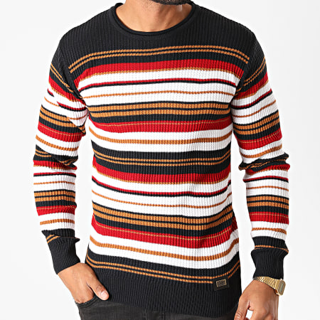 Classic Series - Pull A Rayures 52116 Bleu Marine Blanc Rouge ...