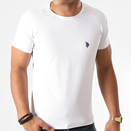 US Polo ASSN - Tee Shirt Basic USPA Blanc - LaBoutiqueOfficielle.com