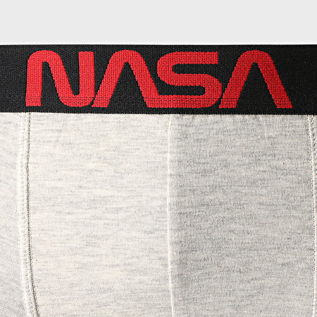 NASA - Boxer Basic Worm Gris Chiné Noir - LaBoutiqueOfficielle.com