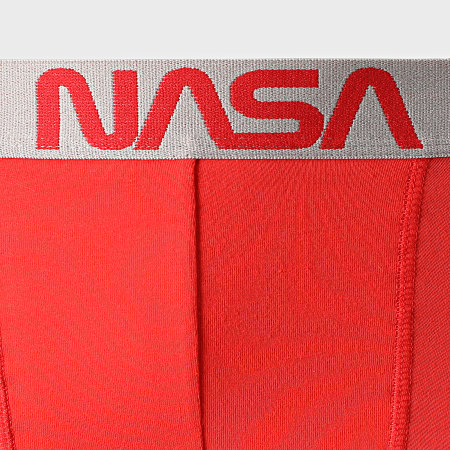 NASA - Boxer Basic Worm Rouge Gris - LaBoutiqueOfficielle.com