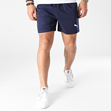Puma - Short Jogging 586728 Bleu Marine - LaBoutiqueOfficielle.com