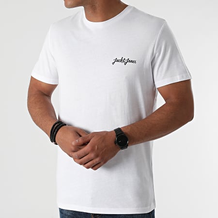Jack And Jones - Tee Shirt Tristans Small Blanc - LaBoutiqueOfficielle.com