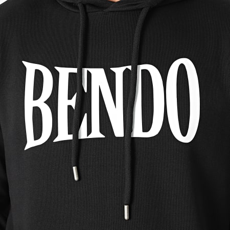 Bendo - Sweat Capuche Logo Noir Blanc - LaBoutiqueOfficielle.com