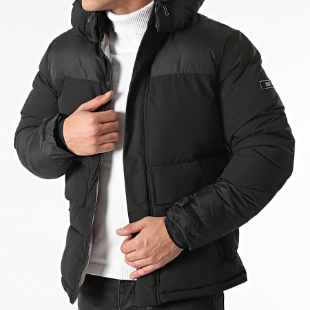 Jack And Jones - Doudoune Capuche Pace Noir - LaBoutiqueOfficielle.com