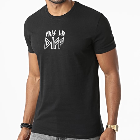 Fais La Diff - Tee Shirt Logo Noir Blanc - LaBoutiqueOfficielle.com