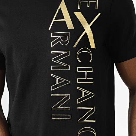 Armani Exchange Tee Shirt 3LZTNA ZJ9AZ Noir Dore LaBoutiqueOfficielle