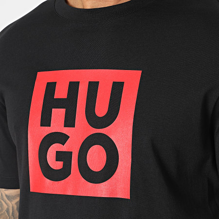 HUGO - Tee Shirt Daltor 50473891 Noir - LaBoutiqueOfficielle.com