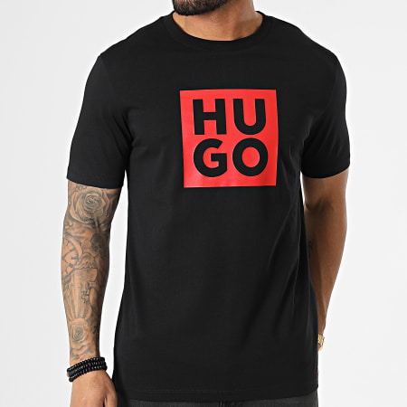 HUGO - Tee Shirt Daltor 50473891 Noir - LaBoutiqueOfficielle.com
