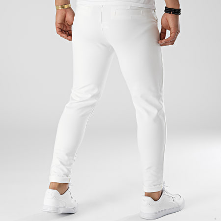 Frilivin - Pantalon Chino Slim 10089 Blanc - LaBoutiqueOfficielle.com