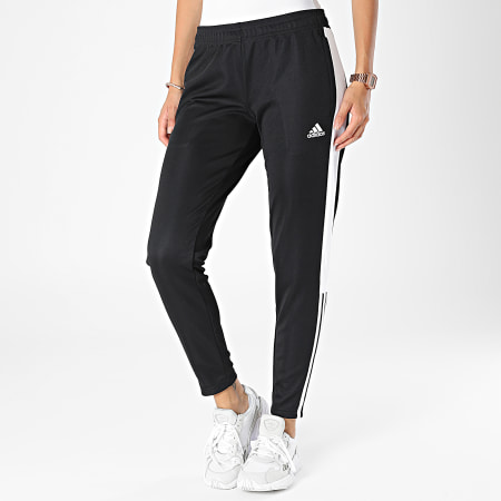 Adidas Sportswear - Pantalon Jogging Femme A Bandes H59988 Noir ...