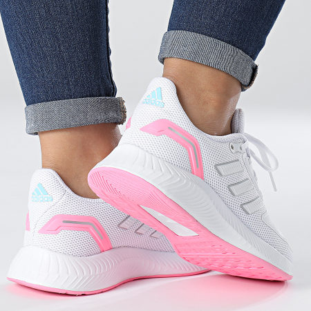 Adidas Sportswear - Baskets Femme RunFalcon 2 GV9571 Cloud White Bliss ...