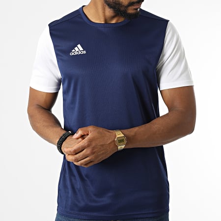 Adidas Sportswear - Tee Shirt DP3232 Bleu Marine Blanc ...