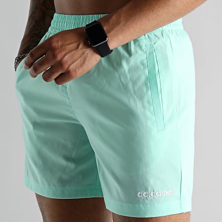Adidas Originals - Short De Bain HR7903 Turquoise Clair ...