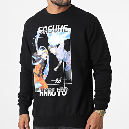 Naruto - Sweat Crewneck Sasuke Noir - LaBoutiqueOfficielle.com
