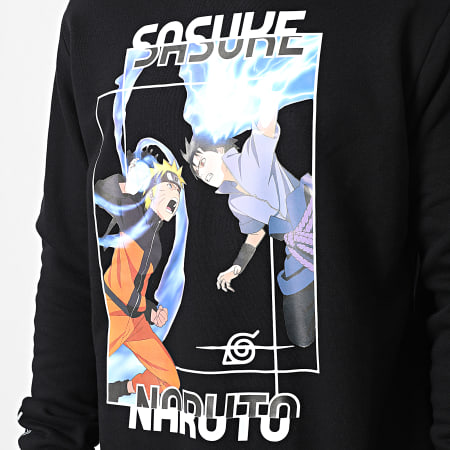 Naruto - Sweat Crewneck Sasuke Noir - LaBoutiqueOfficielle.com