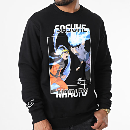 Naruto - Sweat Crewneck Sasuke Noir - LaBoutiqueOfficielle.com