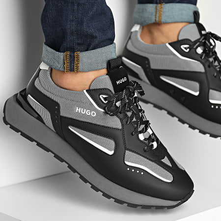 HUGO - Baskets Cubite Runner 50480463 Black - LaBoutiqueOfficielle.com