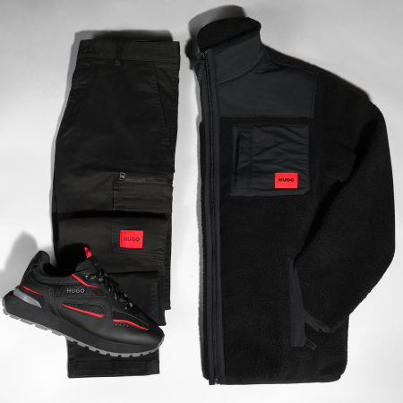 HUGO - Baskets Cubite Runner 50480463 Black - LaBoutiqueOfficielle.com