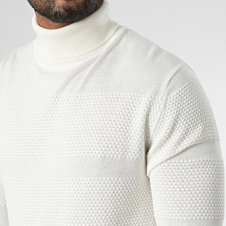 Selected - Pull Col Roulé Maine Blanc - LaBoutiqueOfficielle.com