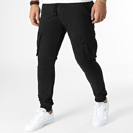 Frilivin - Pantalon Cargo Noir - LaBoutiqueOfficielle.com