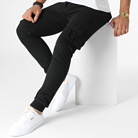 Frilivin - Pantalon Cargo Noir - LaBoutiqueOfficielle.com