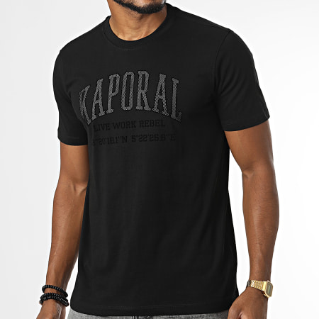 Kaporal - Tee Shirt Brock Noir - LaBoutiqueOfficielle.com