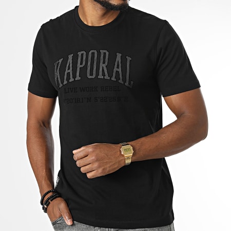 Kaporal - Tee Shirt Brock Noir - LaBoutiqueOfficielle.com