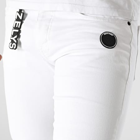 Zelys Paris - Jean Skinny Scan Blanc - LaBoutiqueOfficielle.com