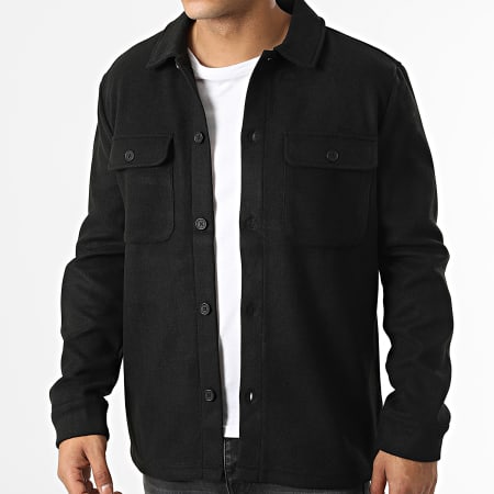 Only And Sons - Surchemise Kodyl Noir - LaBoutiqueOfficielle.com