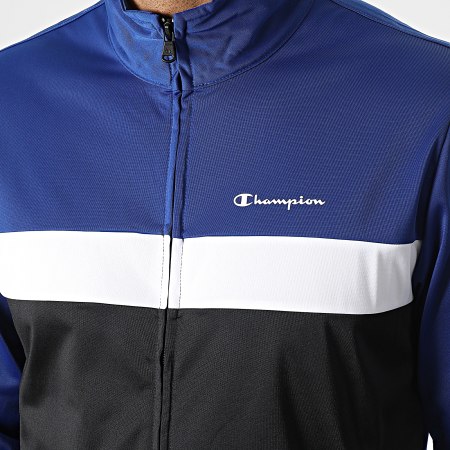 Champion - Ensemble Veste Et Pantalon Jogging 218099 Noir Bleu Roi ...