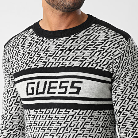 Guess - Pull M2BR00-Z2PN0 Gris Noir - LaBoutiqueOfficielle.com