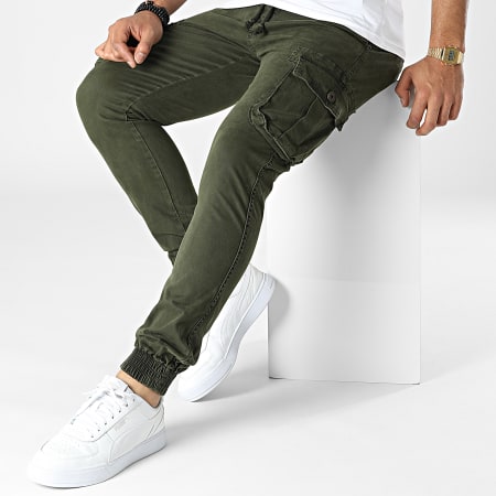 Classic Series - 7685 Pantalones Cargo Caqui Verde - Ryses