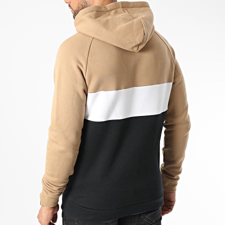 BOSS - Sweat Capuche 50480672 Camel Bleu Marine - LaBoutiqueOfficielle.com