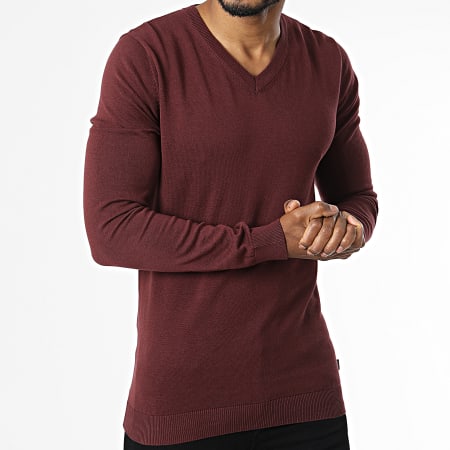 Tiffosi - Pull Boston 10041566 Bordeaux - LaBoutiqueOfficielle.com