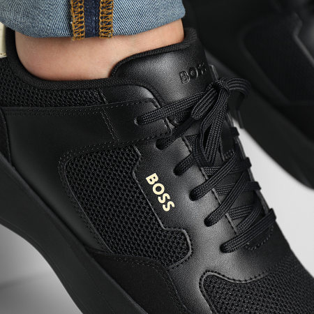 BOSS - Baskets Dean Runner 50474955 Black - LaBoutiqueOfficielle.com