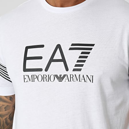 EA7 Emporio Armani - Tee Shirt 6LPT03 Blanc - LaBoutiqueOfficielle.com