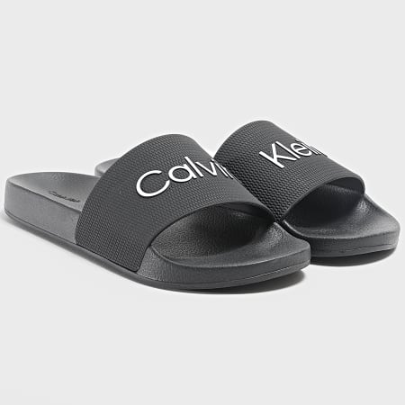 Calvin Klein - Claquettes Pool Slide 1000 Ck Black ...