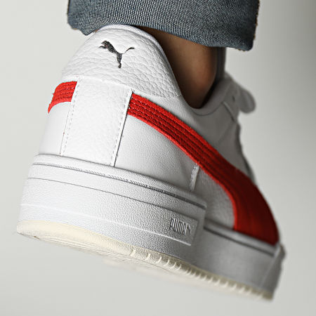 Puma - Baskets CA Pro Suede FS 387327 Puma White Burnt Red ...