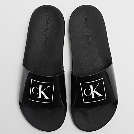 Calvin Klein - Claquettes Truck Slide Monogram 0591 Noir ...