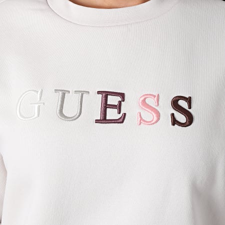 Guess - Sweat Crewneck Femme W3RQ05-K9Z22 Beige - LaBoutiqueOfficielle.com