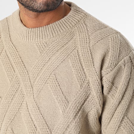Frilivin - Pull Beige - LaBoutiqueOfficielle.com