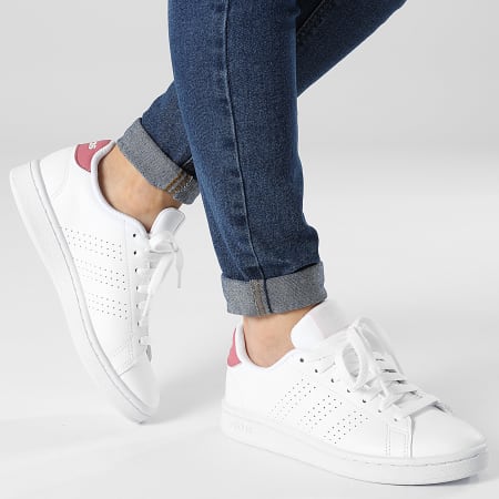 Adidas Sportswear - Baskets Femme Advantage HR0322 Footwear White Pink ...