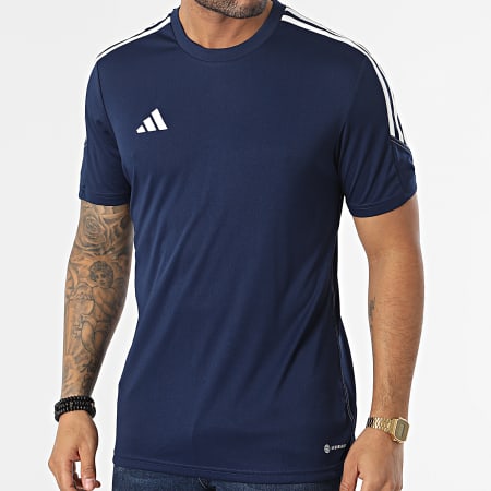Adidas Performance - Tiro 23 Camiseta a rayas HZ0175 Azul marino - Ryses