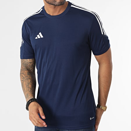 Adidas Performance - Tiro 23 Camiseta a rayas HZ0175 Azul marino - Ryses