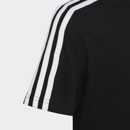 Adidas Sportswear - Tee Shirt A Bandes Enfant 3 Stripes HR6330 Noir ...