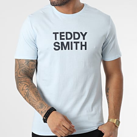 Teddy Smith - Tee Shirt Ticlass Basic Bleu Clair - LaBoutiqueOfficielle.com
